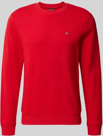 Napapijri Sweatshirt mit Label-Stitching Modell BALIS