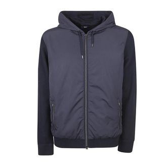 Herno Giacca Felpa Imbottita Combinata - - Jackets - Herren - Blau - XL