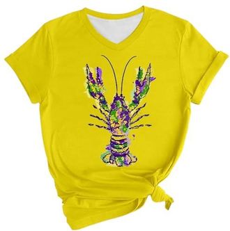 Generic Tee Shirt Femme Grande Taille D&eacute;t&eacute; Manche Court Basiques Hauts Shirts D&eacute;t&eacute; D&eacute;contract&eacute;e Loose Vetement &Agrave; La Mode Manches Courtes Chemise L&acirc;che Et Resp