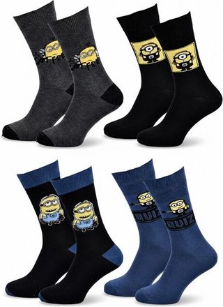 LES MINIONS Minions - Chaussettes Homme Licence Pack (Lot) 4 Paires 3667A