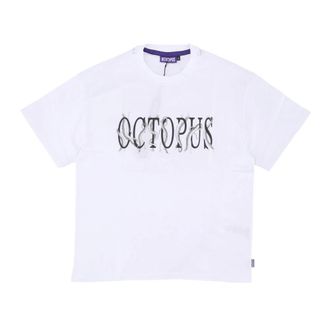 Octopus Homme, Tops, Blanc, Taille: XL Tee-shirt logo tentacules blanc
