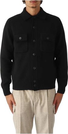 Gran Sasso Homme, Pulls, Noir, Taille: 2XL Veste Tricot&eacute;e