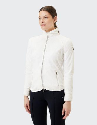 Joy Sweatjacke SWEATJACKE MALENA aus Polyester, f&uuml;r Freizeit und Sport, mit robustem Rei&szlig;verschluss