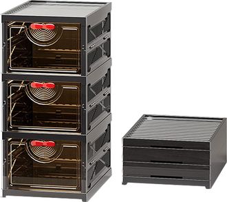 Generic Schuhschrank f&uuml;r Eingang, faltbar, schmal, f&uuml;r Eingangsbereich mit Regalen, staubdicht, f&uuml;r Badezimmer, Schlafzimmer, Wohnzimmer