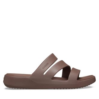 Crocs Pantoletten Crocs Getaway Strappy 209587 Braun