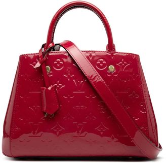 Louis Vuitton Hobo Bags - Monogram Vernis Montaigne BB - Gr. unisize - in Rot - f&uuml;r Damen