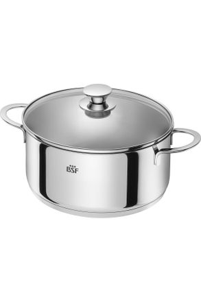 BSF Bratentopf BSF Bordeaux, Glas, 4,5 L, rund, Messskala, Sandwichboden, Kochen, T&ouml;pfe, Br&auml;ter