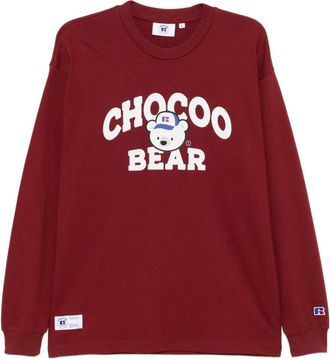 Chocoolate t-shirt à manches longues - Rouge