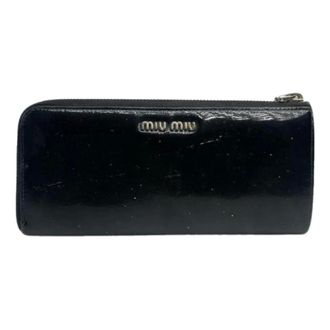 Miu Miu Portefeuille Vintage Pre-owned - Femme - Pre-owned - Noir - Taille: ONE Size