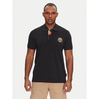 Napapijri Poloshirt E-Clanis NP0A4ID39411 Schwarz Regular Fit