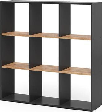 Vicco Raumteiler Nove, Anthrazit/Goldkraft Eiche, 107.2 x 107.8 cm, Vicco