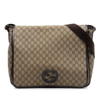 Gucci unisex, Pre-owned, Brun, Taille: ONE Size Sac bandouli&egrave;re vintage Pre-owned