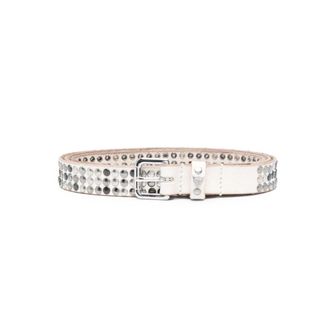 HTC 3.000 Studs G&uuml;rtel - - Accessories - Damen - Wei&szlig; - 90 CM