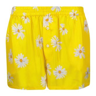 Moschino G&auml;nsebl&uuml;mchenmuster Kurzes Kleid - - Shorts - Damen - Gelb - M