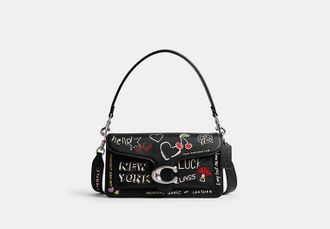 Coach Tabby Schultertasche 26 mit Skizzen-Print