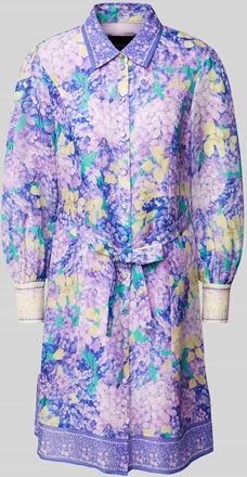 Marc Cain Knielanges Kleid mit Ballon&auml;rmeln