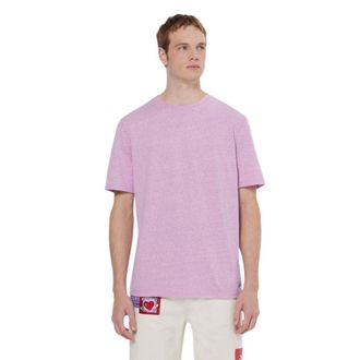 Scotch & Soda Herren T-Shirt Melange T-Shirt, Iris Pink,XL