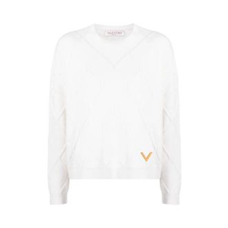 Valentino VGold Wollpullover - - Knitwear - Damen - Wei&szlig; - S