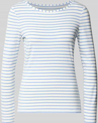 Oui Longsleeve im Allover-Look mit Rundhalsausschnitt