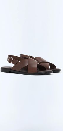 Fursac Sandales en cuir - Taille 40 - Homme