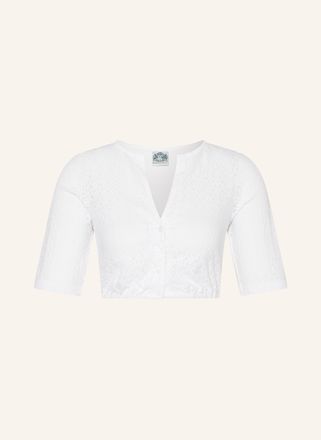 Hammerschmid Hammerschmid Dirndlbluse Senta Mit 3/4-Arm weiss