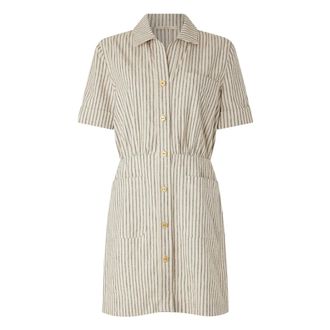 Sessun Robe Tanohi Rayures Lin et Coton Bio Sess&ugrave;n