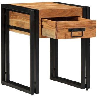 vidaXL Vidaxl - Beistelltisch 40x40x50 cm aus massivem Akazienholz