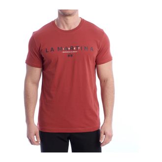 La Martina Herren T-Shirt mit kurzen &Auml;rmeln - - Tops - Herren - Orange - L