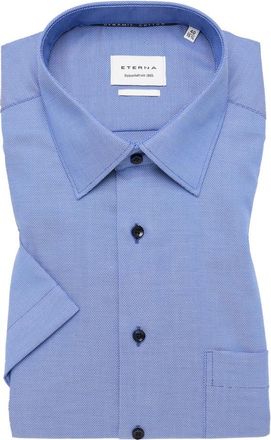 Eterna B&uuml;gelfreies Kurzarmhemd mit Struktur, Modern Fit in