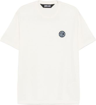 Just Cavalli T-Shirt mit vorstehendem Logo - Nude