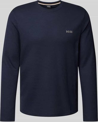HUGO BOSS Longsleeve mit Label-Stitching