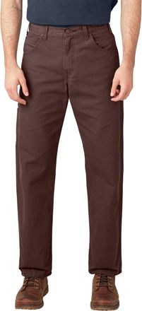 Dickies Herren Carpenter, Entspannte Passform, Gerades Bein, Ente Jeans, Rinsed Chocolate Brown V1, 38W / 34L