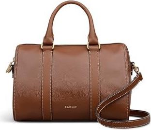 Radley London London Noble Alley Poign&eacute;e sup&eacute;rieure zipp&eacute;e en cuir pour femme Cognac Taille M, cognac, Taille M