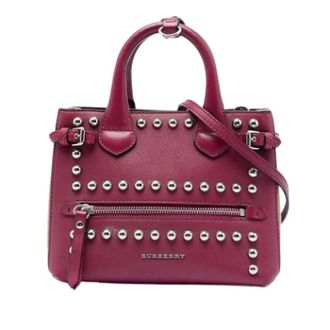 Burberry Pre-owned Banner Satchel - Femme - Pre-owned - Violet - Taille: ONE Size