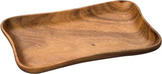 Premier Housewares Kora Servierplatte, konkave Form, Akazienholz, groß