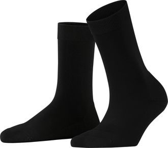 Falke Damen Socken ClimaWool W So Wolle Lyocell einfarbig 1 Paar, Schwarz Black 3000, 41-42