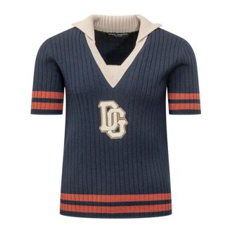 Dolce & Gabbana Pull Scollo V MC - Homme - Tops - Multicolore - Taille: M
