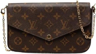 Louis Vuitton Pre-owned Pochette Felicie Monogram Sac bandouli&egrave;re - Femme - Pre-owned - Brun - Taille: ONE Size