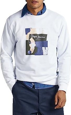 Pepe Jeans London Équipage de la Vieille Femme Sweat-Shirt, Blanc (White), XXL Homme