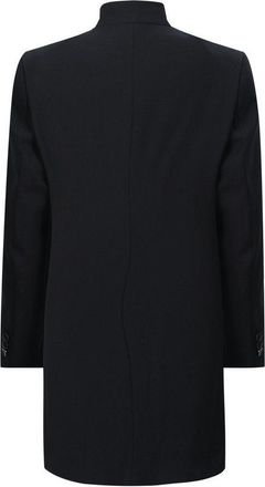 AlltheMen Trenchcoat Herren Business Trenchcoat mit Stehkragen Schlanke Passform