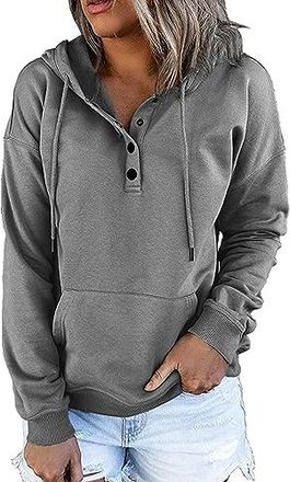 Generic Sweat &agrave; capuche surdimensionn&eacute; pour femme 2026 Y2k Sweat &agrave; capuche Veste &agrave; capuche Manteau long Pull Hauts Loisirs Sport T-shirt &agrave; manches longues Aut