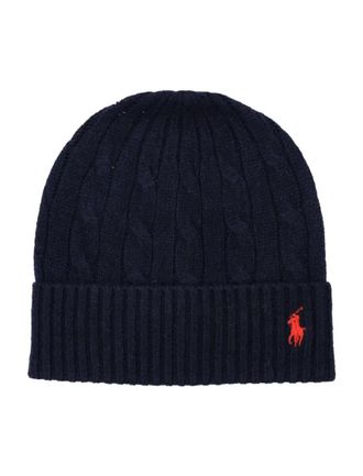Polo Ralph Lauren Caps & M&uuml;tzen - Polo Cable Wool-Cashmere Beanie - Gr. ONE SIZE - in Schwarz - f&uuml;r Damen