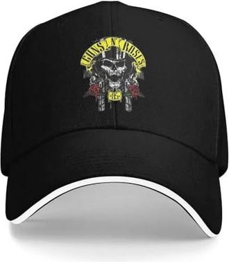 Generic Casquette Homme, GunsNRoses Guns and Roses Guns Band Durable for All Seasons Caps Sports Casquettes Hommes Cadeau &eacute;t&eacute; 2025