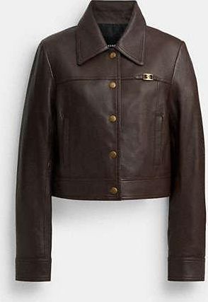 Coach Kurze Jacke Mit Druckknöpfen Vorn