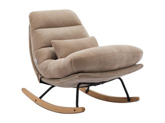 Vente-Unique Schaukelsessel - Stoff - Taupe - RELIACO