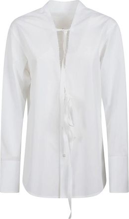 Maison Margiela Femme, Blouses et Chemises, Blanc, Taille: 36 FR Chemise Popeline