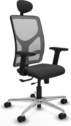Piqueras y Crespo Sch&ouml;ner Schreibtischstuhl mit 2D-Armlehnen, h&ouml;henverstellbarer Lendenwirbelst&uuml;tze und festem Kopfteil, ausgestattet mit Syncro/Traslack und Schneidesc