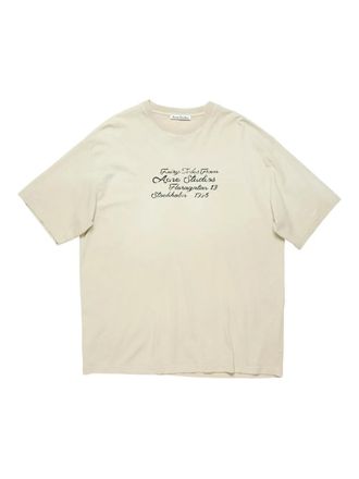 Acne Studios t-shirt à imprimé graphique - Tons neutres