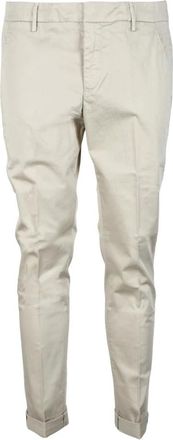 Dondup Homme, Pantalons, Beige, Taille: W32 Pantalon Gaubert en mélange de coton avec fermeture éclair
