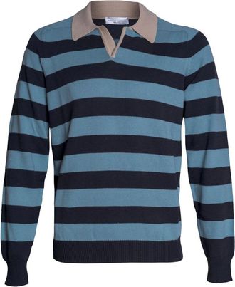 Roberto Collina Homme, Tops, Bleu, Taille: L Polo